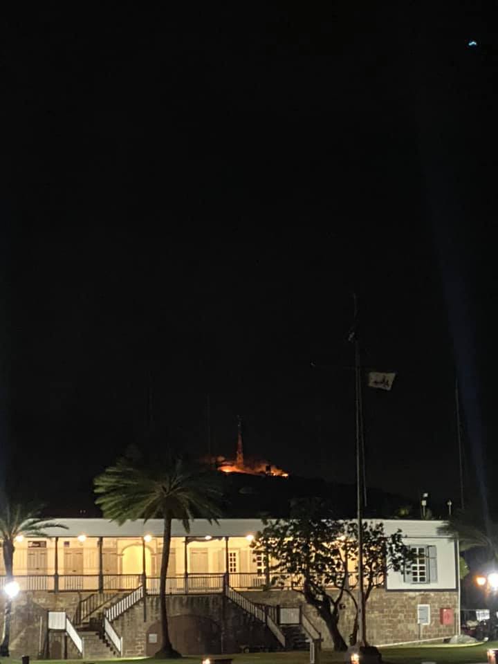 Residents Report "cell tower" fire north of English Harbour - Antigua ...