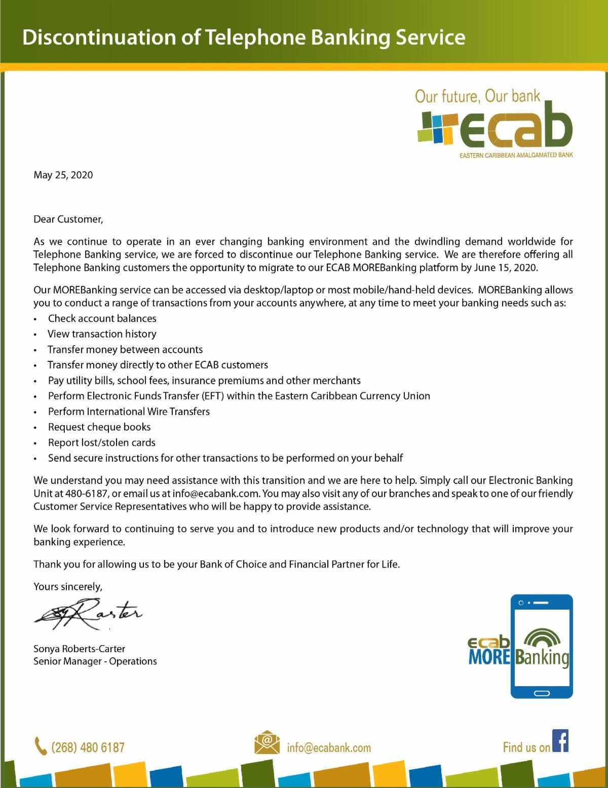 ECAB Ends Telephone Banking, Asks Customers To Sign Up For Mobile ...