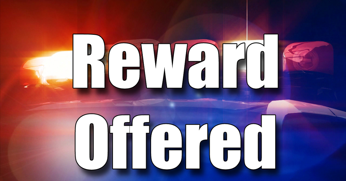 REWARD being offered for information on persons involved in recent ...