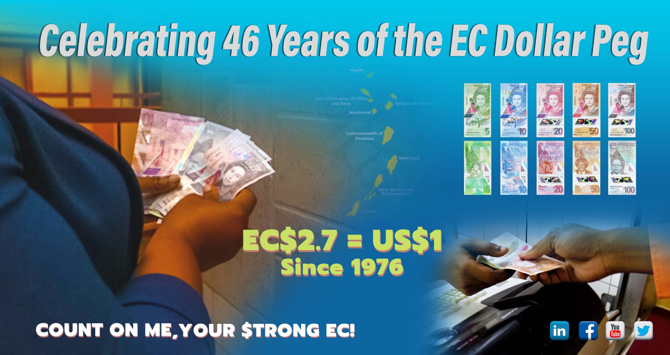 ECCB Celebrates 46 Years of the EC Dollar Peg - Antigua News Room