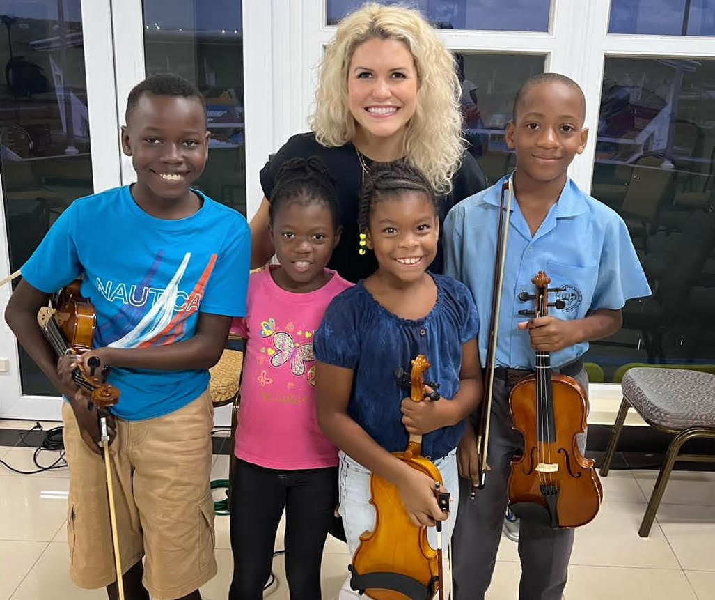 ABYSO junior string students meet Diana Ladio - Antigua News Room