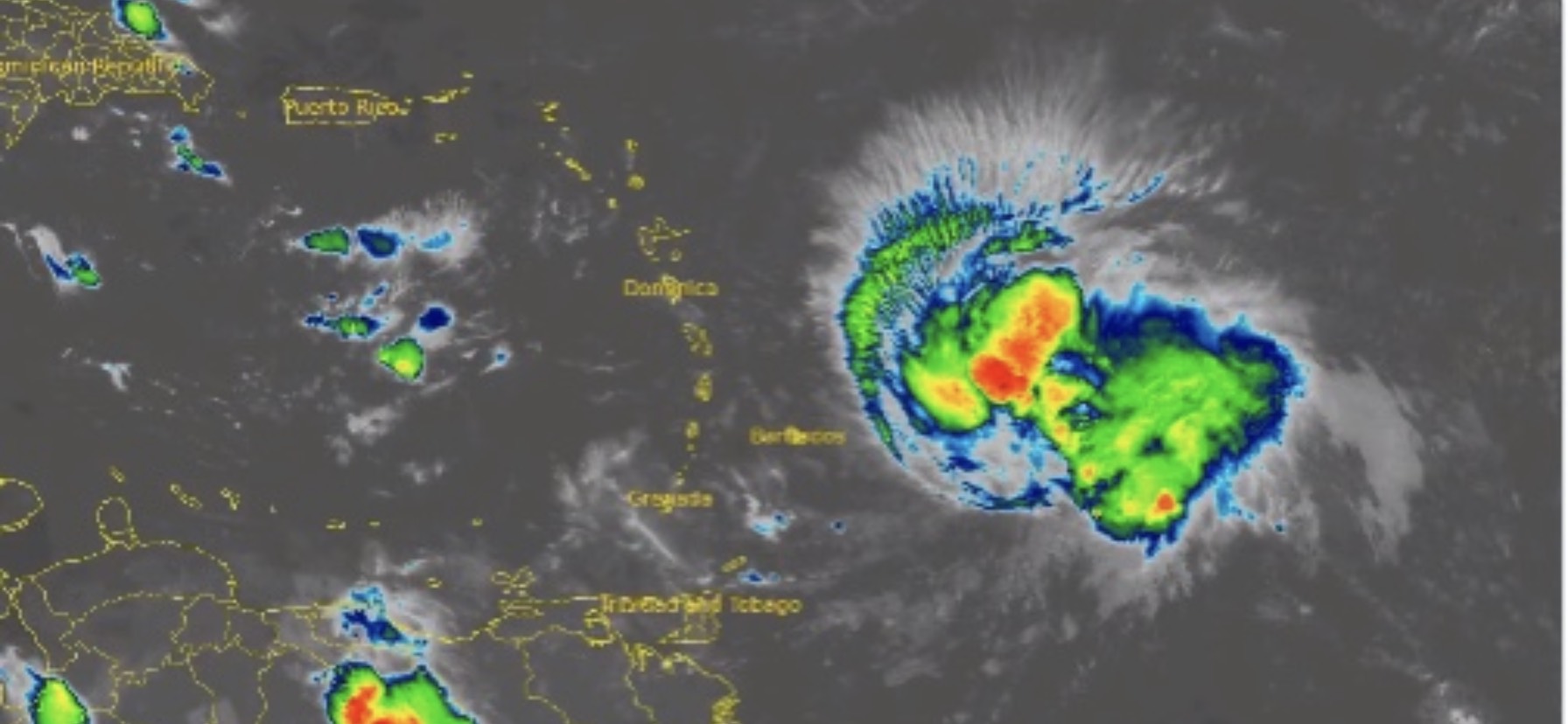 Bret expected to bring Strong Winds and Heavy Rains Later today to Leeward Islands as it nears ...