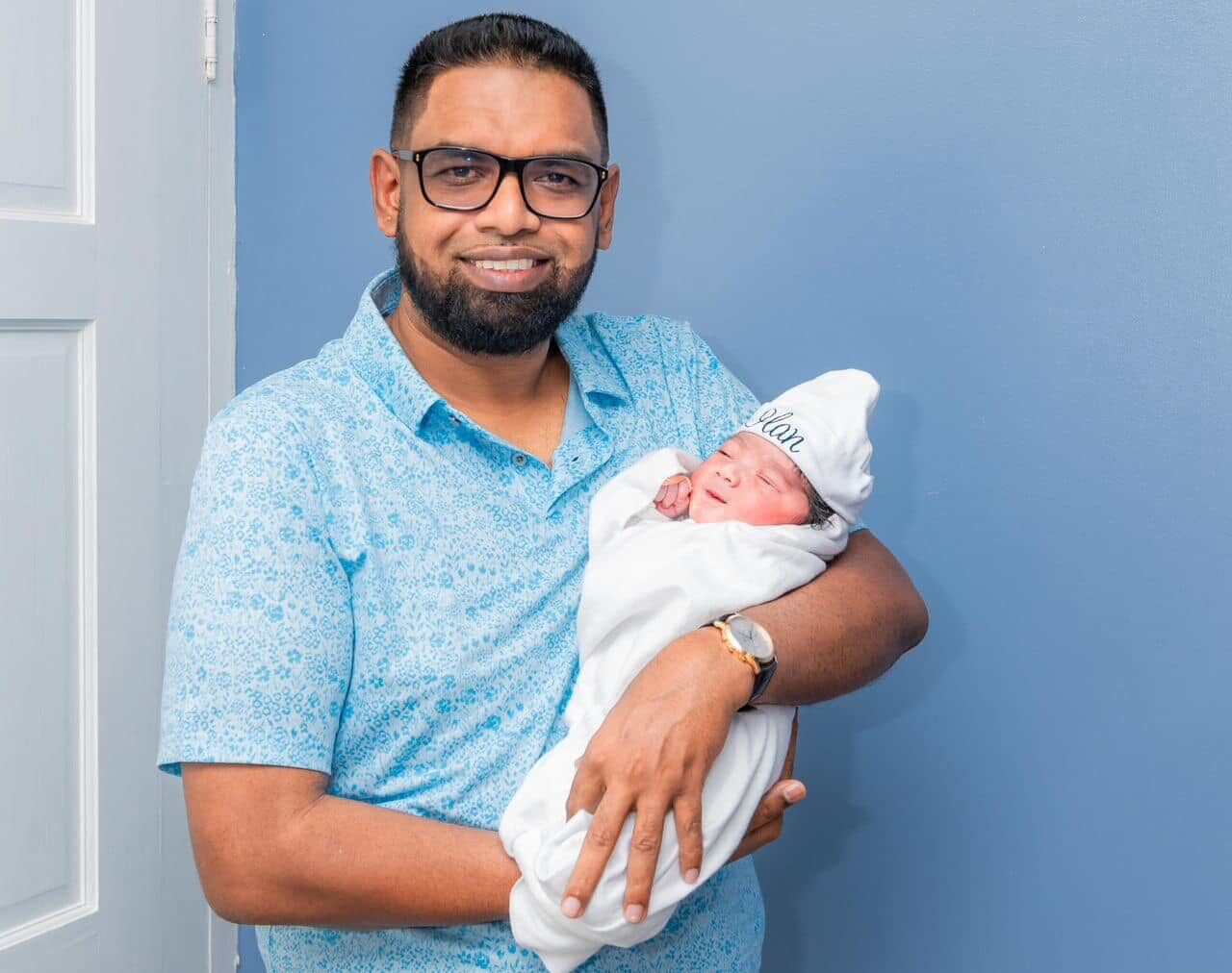 GUYANA: President Ali Embraces Parenthood with Newborn Son on Father's ...