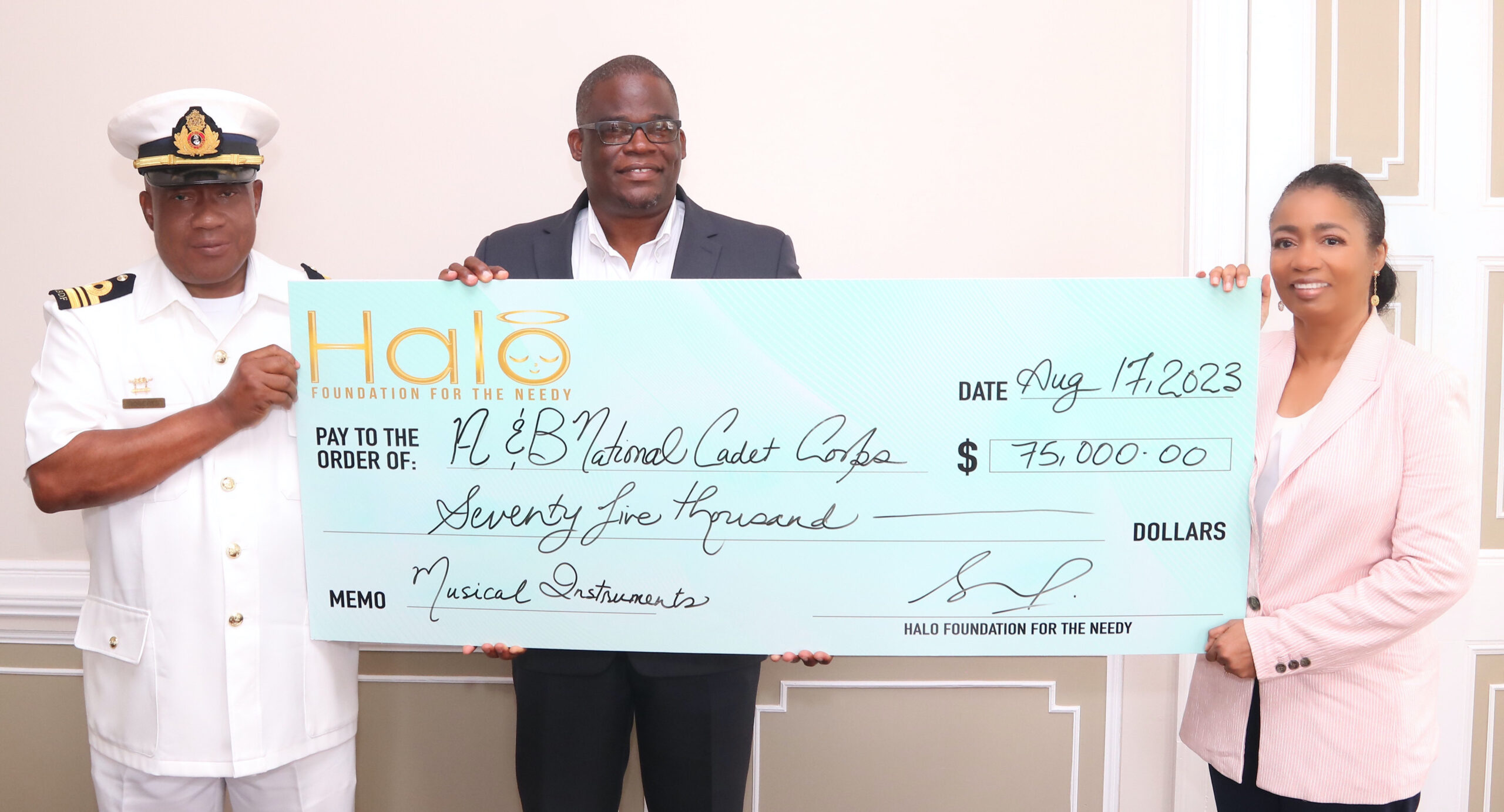 Halo donates $75,000 to National Cadet Corps - Antigua News Room
