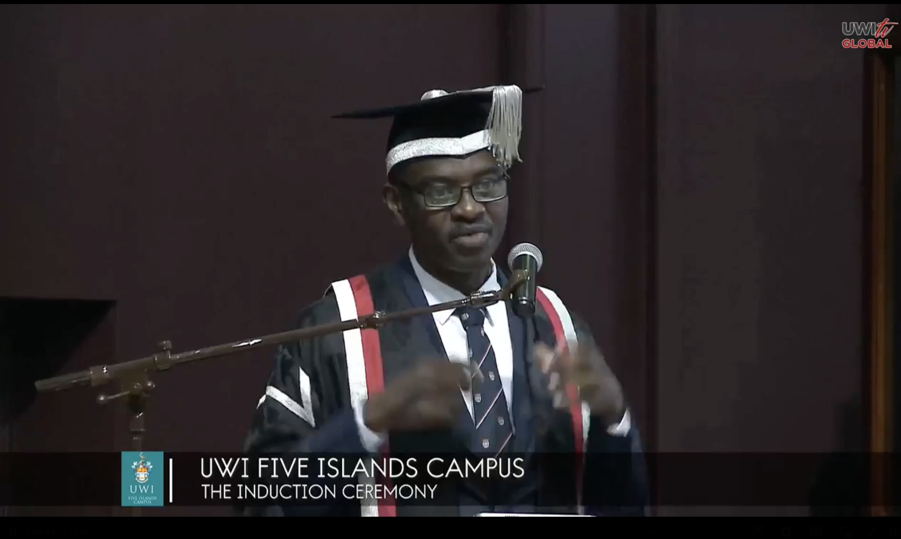 Professor C. Justin Robinson Inducted as Pro Vice-Chancellor and ...