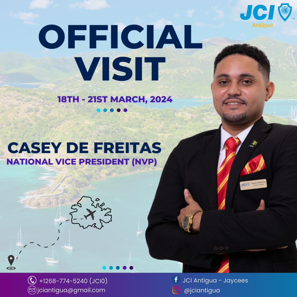 JCI Antigua Welcomes National Vice President Casey De Freitas for a ...