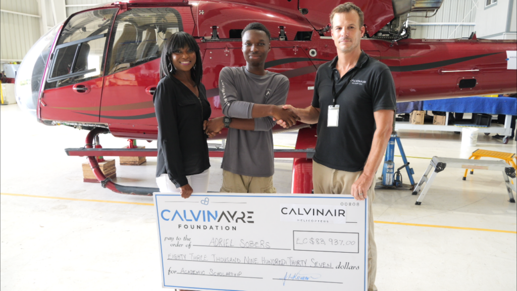 CalvinAir Helicopters and the Calvin Ayre Foundation Award Scholarship ...