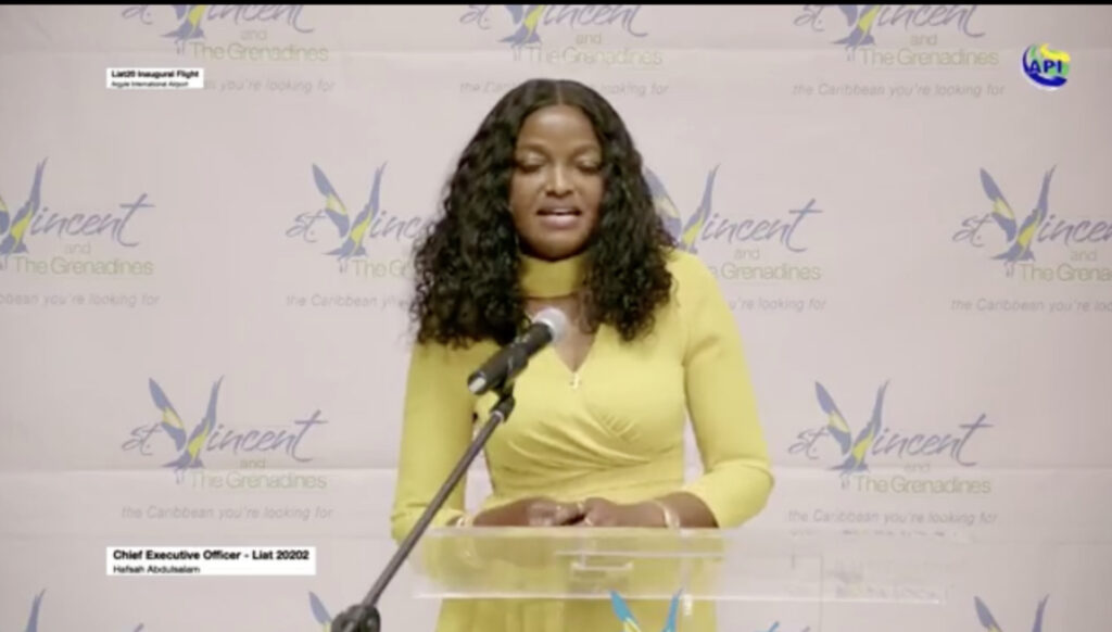 LIAT 2020 CEO Hafsah Abdulsalam says St. Vincent Is Key To The Airline's Expansion - Antigua ...