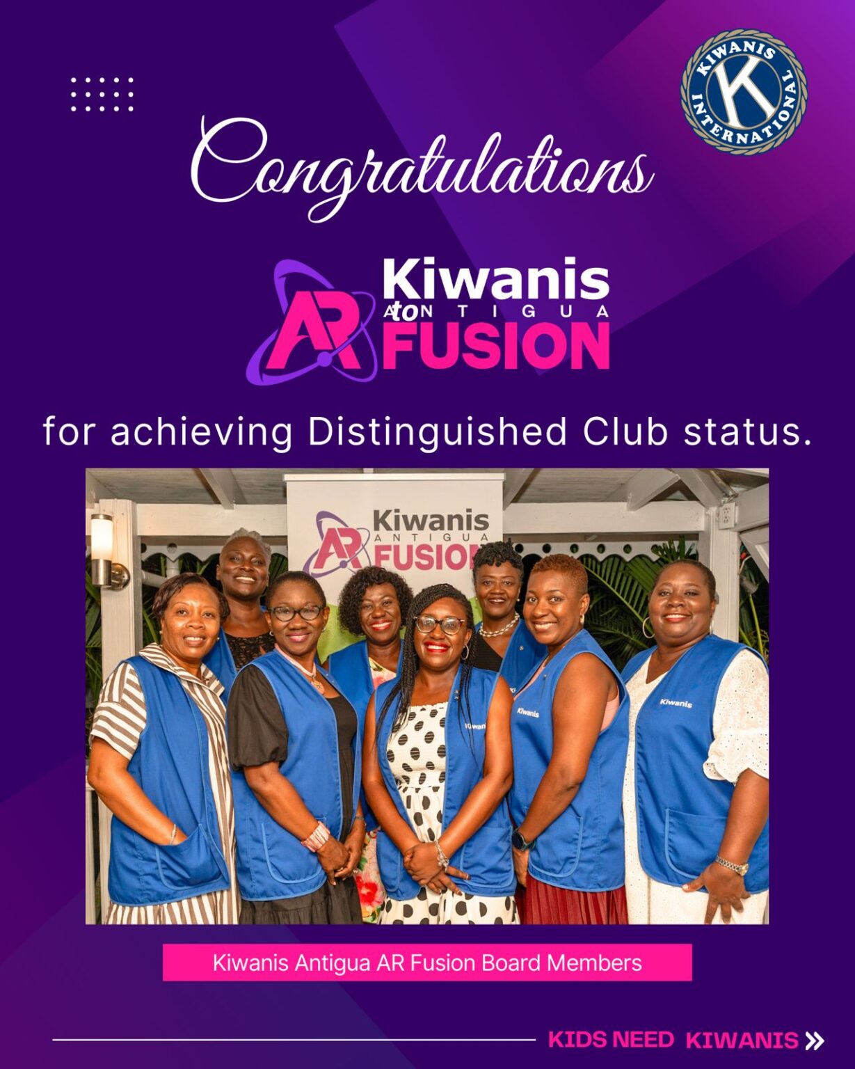 Kiwanis Club of Antigua AR Fusion Earns Prestigious ‘Distinguished Club ...